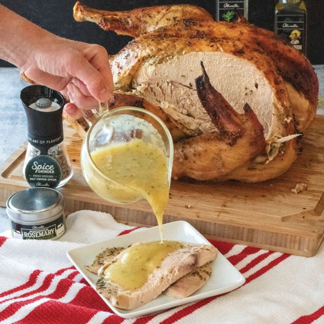 Brown Sugar Brined Turkey with Zesty Pan Sauce | Juicy Gourmet Turkey ...