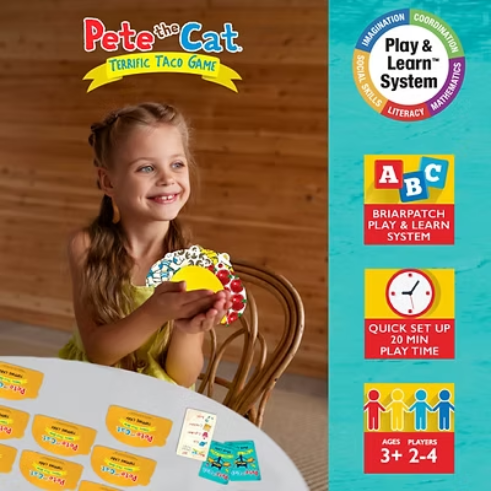 Pete the Cat Terrific Taco Game | Counting & Matching Game for Kids ...