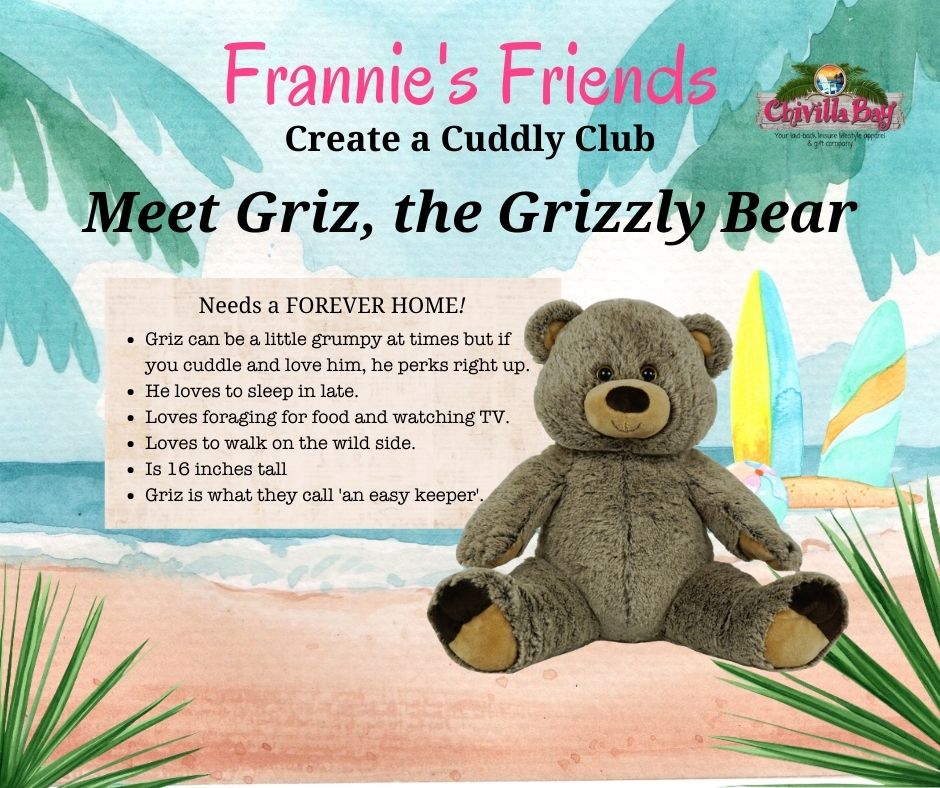 Grizzley Bear Stuffed Plush Animal, Griz the Teddy Bear Wildlife Toy ...